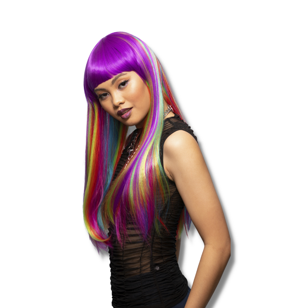 Downtown Diva® Wig - Vivid Rainbow™ - Manic Panic NYC INC