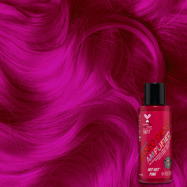 Hot Hot Pink Hair Dye - Amplified, Long-Lasting | Manic Panic - Manic ...