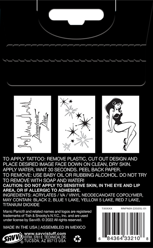 Manic Panic® Downtown Diva ™ Tattoo Pouch - Tish & Snooky's Manic Panic